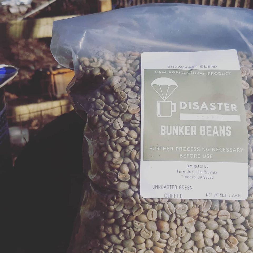 Bunker Beans Raw Green Coffee Beans - 5lbs – Disaster Coffee